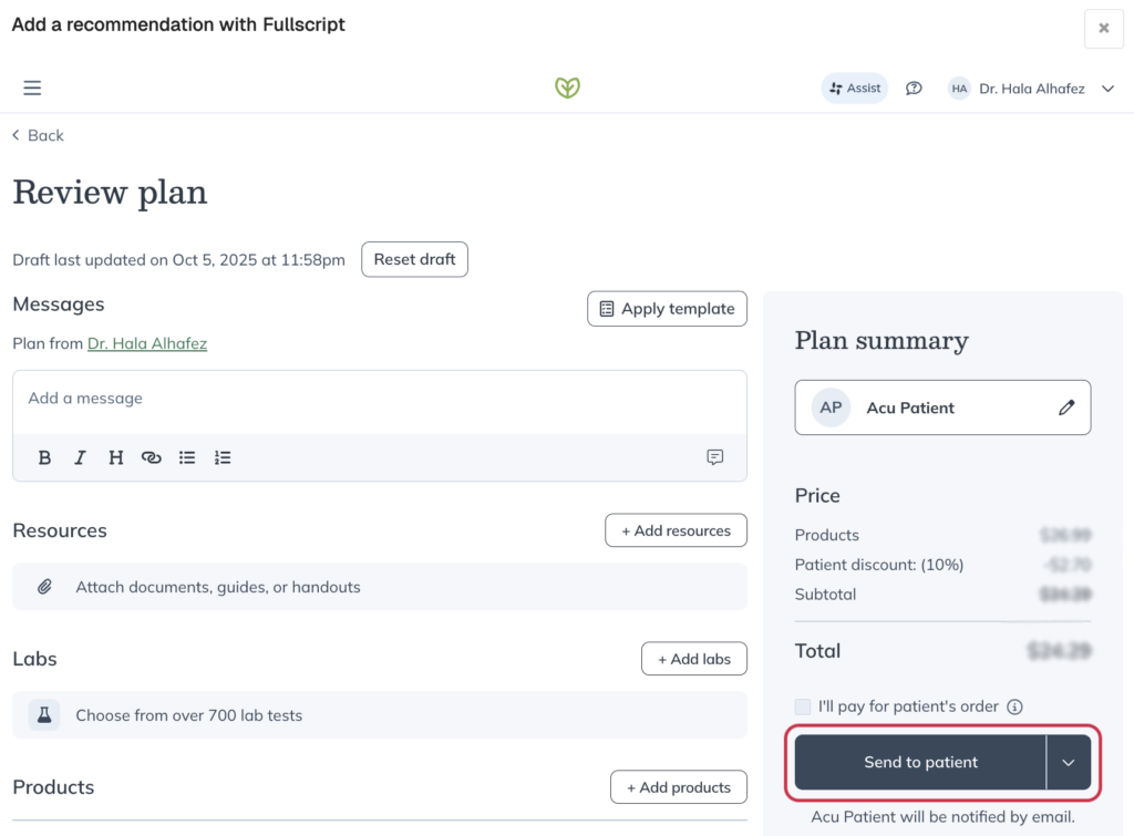 AcuBliss integration - Fullscript Support Center