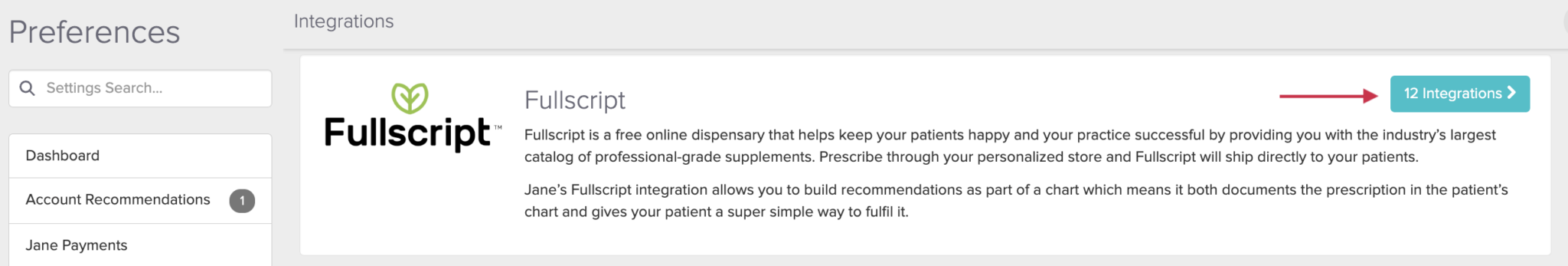 Jane integration - Fullscript Support Center