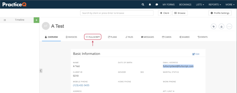 PracticeQ integration - Fullscript Support Center
