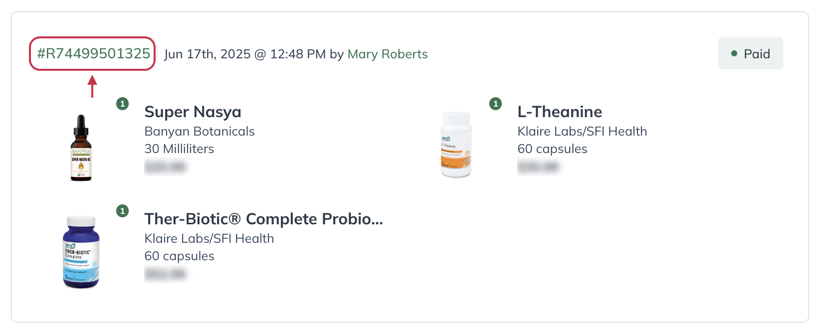 Placing personal orders with in-office checkout