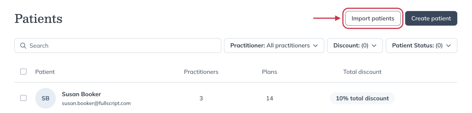 Bulk Import Patient Lists & Apply Discounts