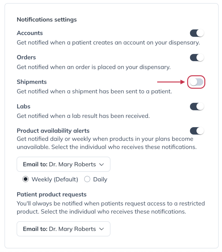 Provider account settings - Fullscript Support Center