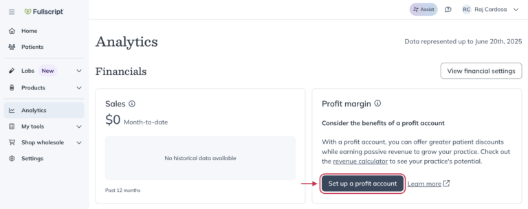 Profit dispensaries - Fullscript Support Center