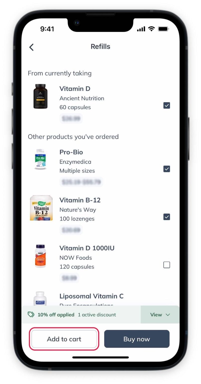 Managing your auto refill schedule - Fullscript Support Center