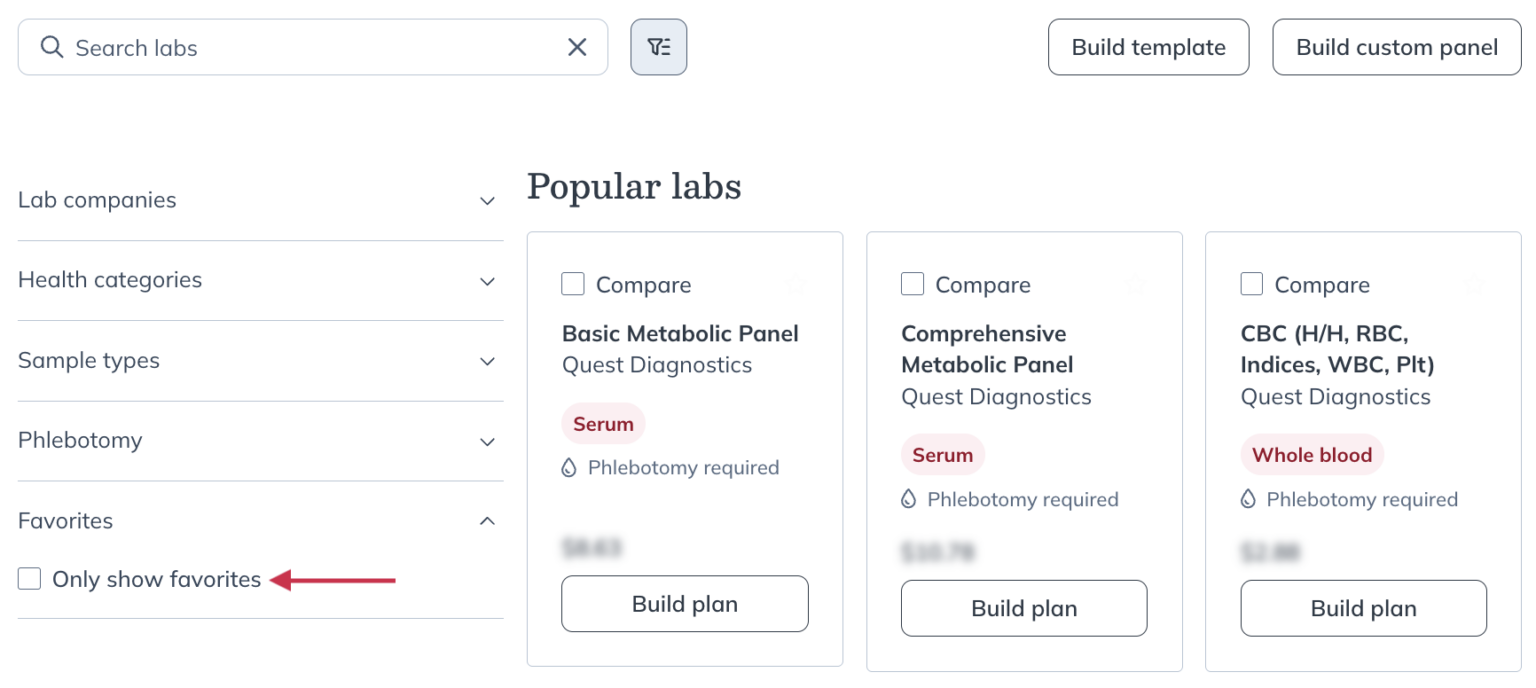 Exploring the labs catalog - Fullscript Support Center