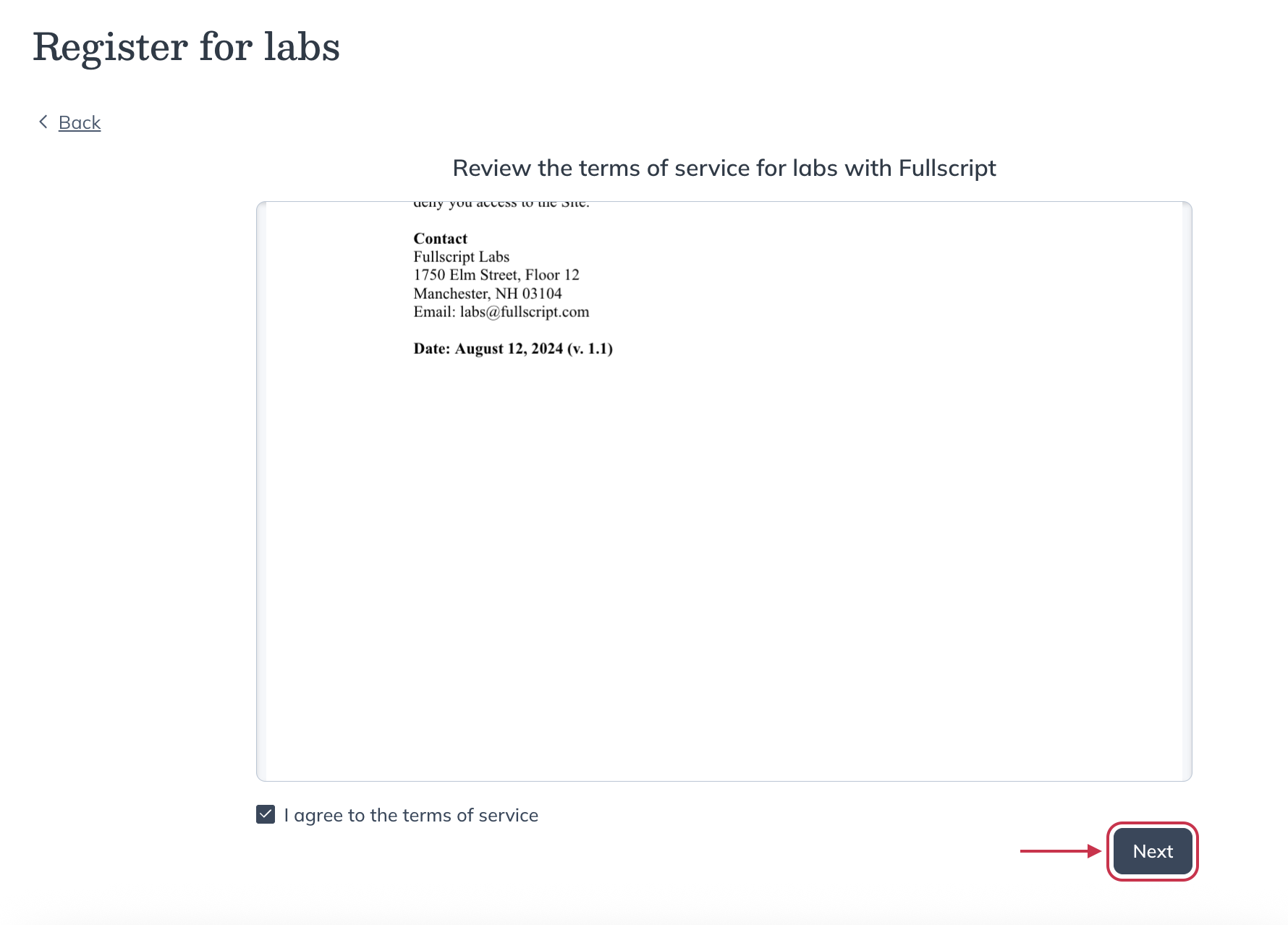 Registering for Labs on Fullscript - Fullscript Support Center