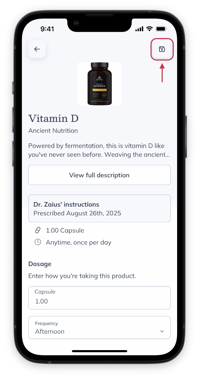 Staying on track with dose reminders - Fullscript Support Center