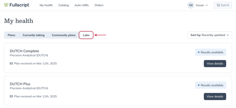 Lab testing instructions - Fullscript Support Center