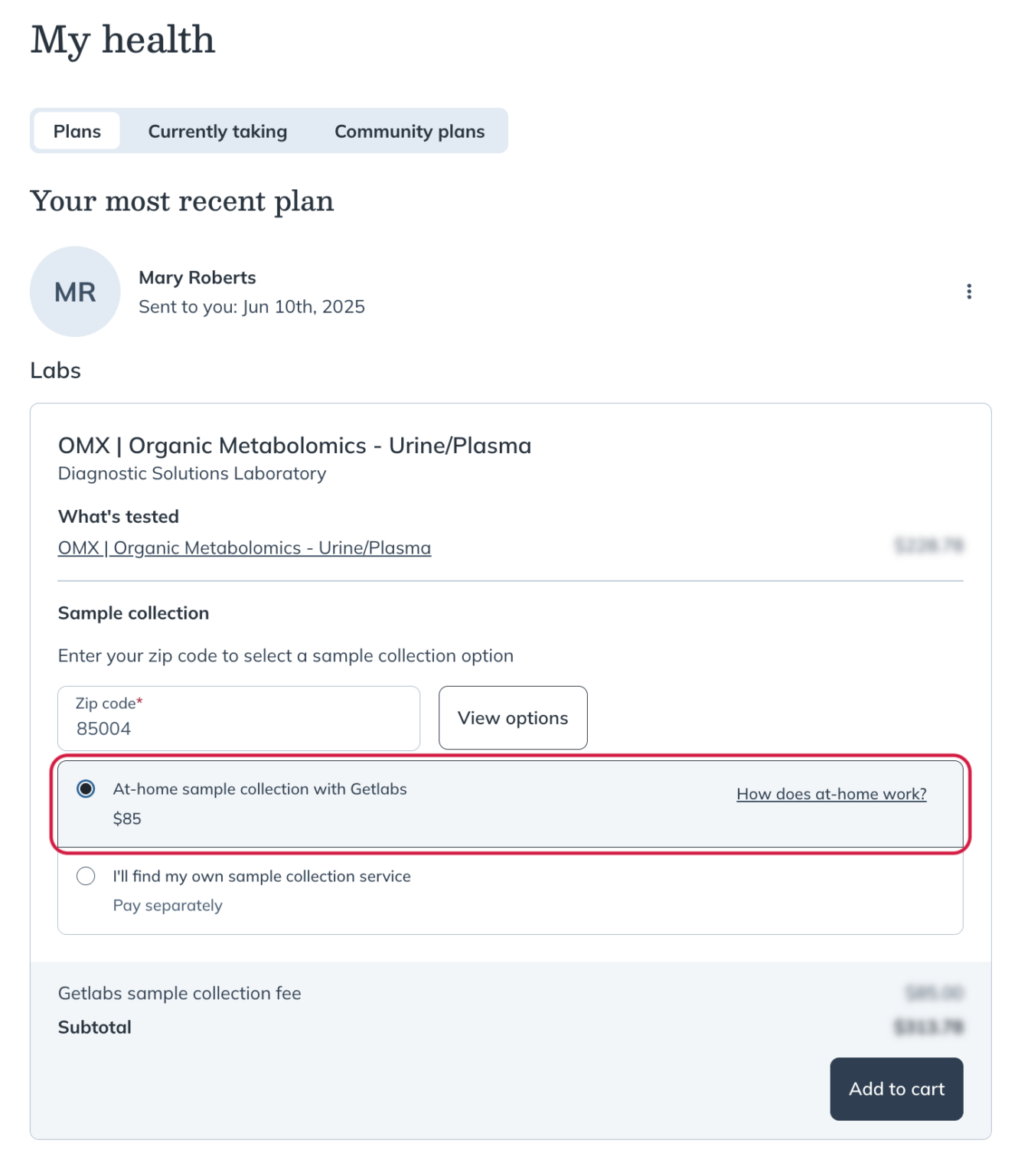 Scheduling your Getlabs blood draw - Fullscript Support Center
