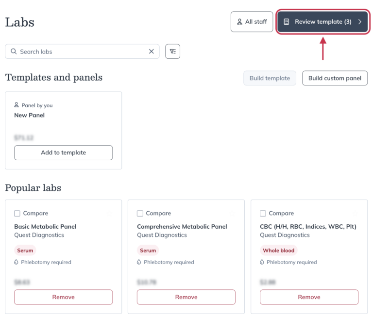 Templates for labs - Fullscript Support Center