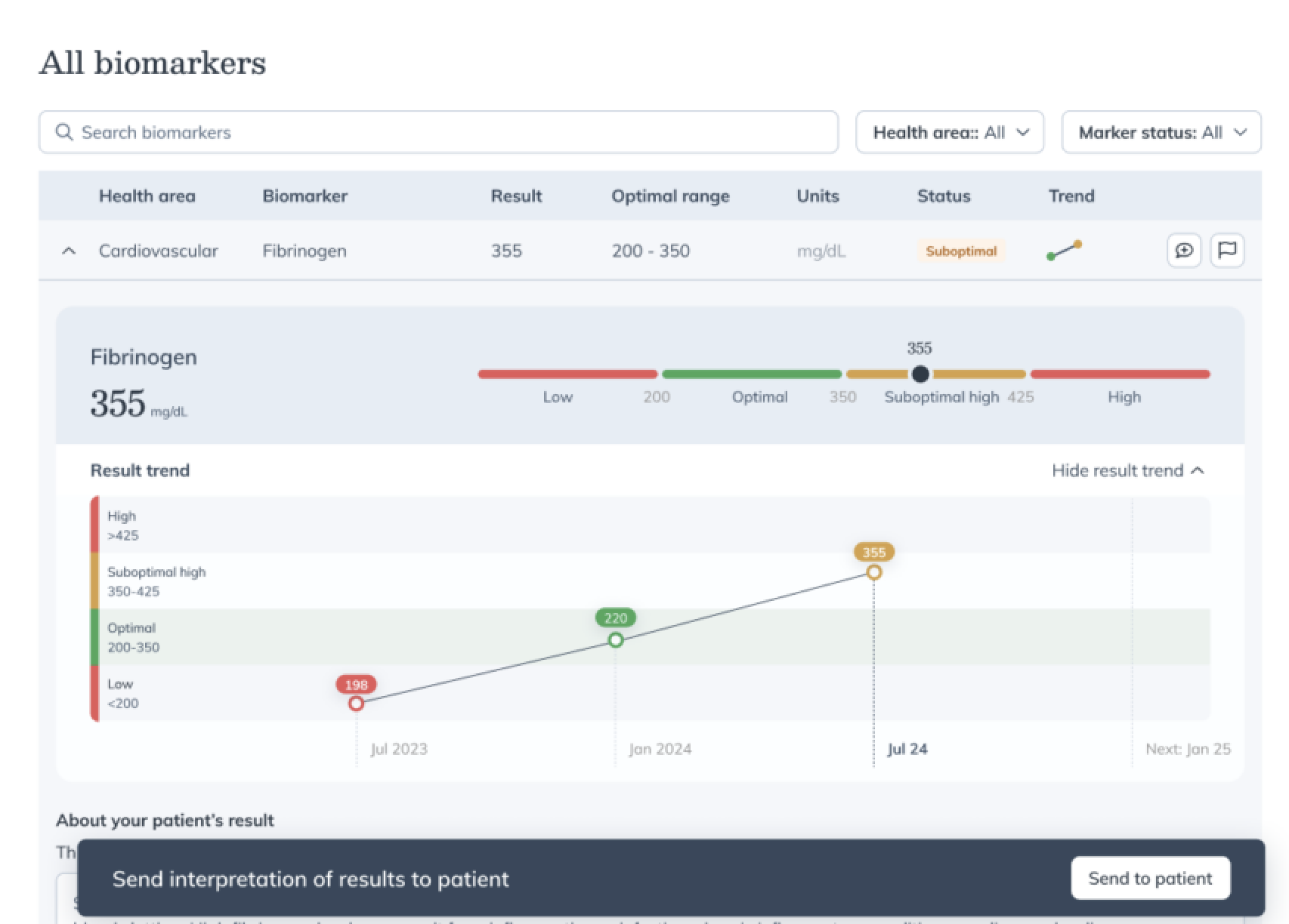 Lab interpretations and trends - Fullscript Support Center