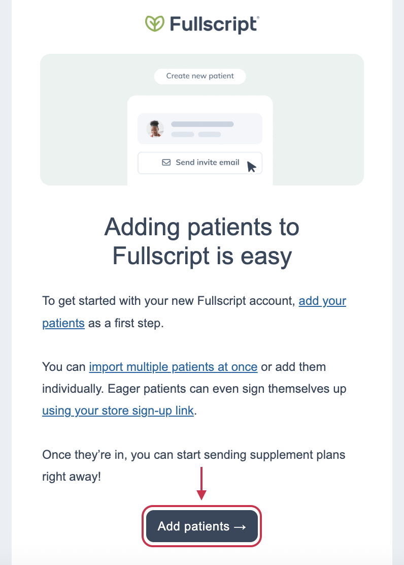 Signing up for a Fullscript provider account