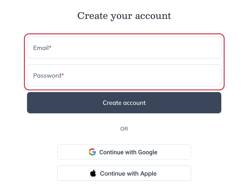 Signing up for a Fullscript provider account