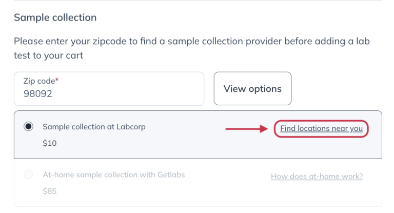 Completing your Access lab test with Labcorp
