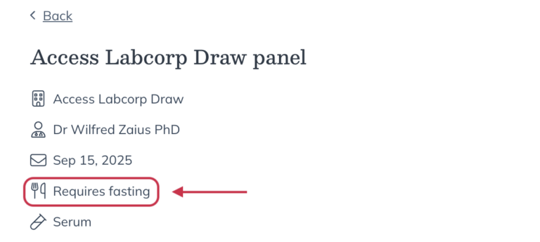 Completing your Access lab test with Labcorp