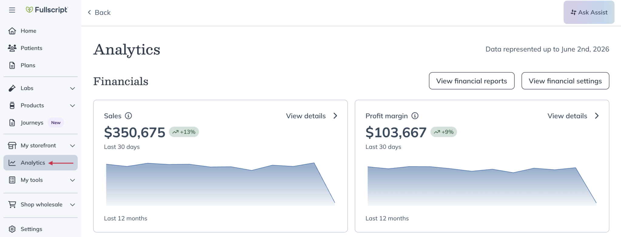 Sales by product reports - Fullscript Support Center